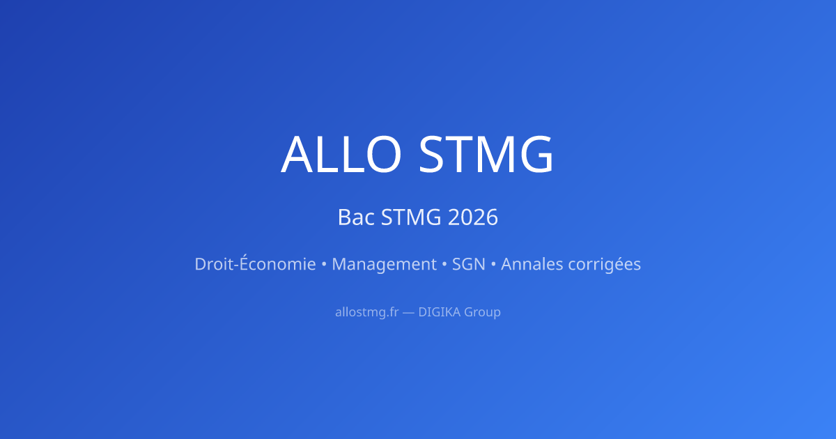 Annales Grand Oral Bac STMG - Sujets et Corrigés | AlloSTMG